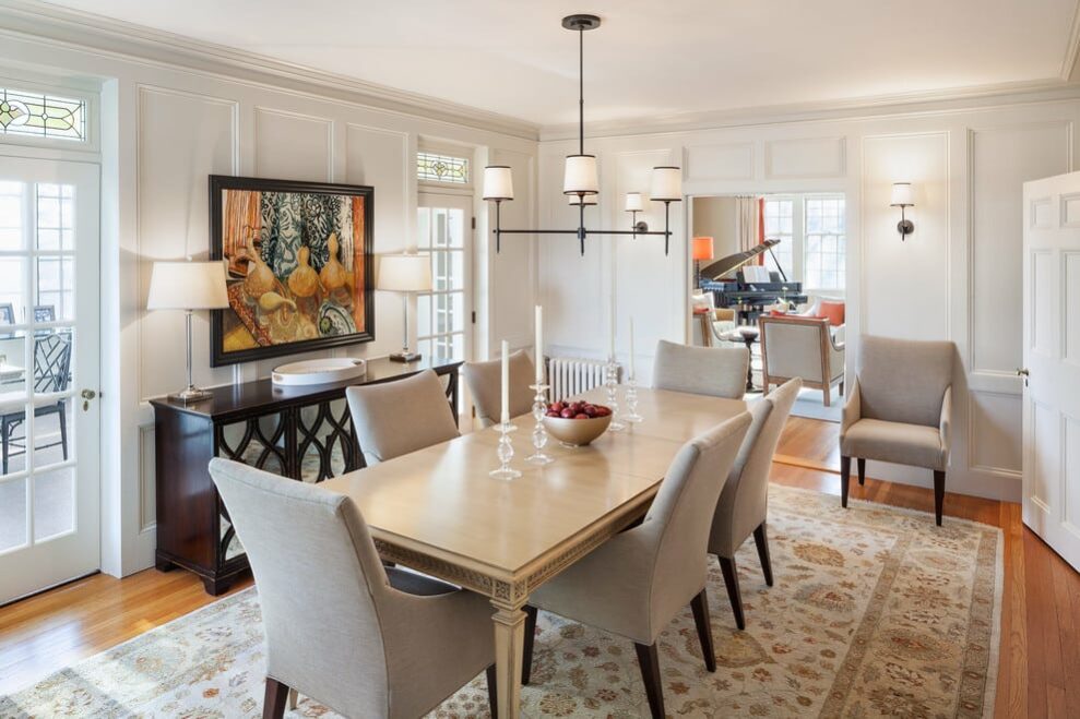 Oriental carpet underneath a dining table – sin or style?