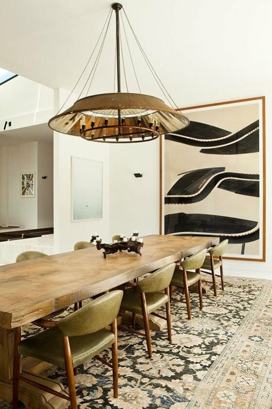 Oriental carpet underneath a dining table – sin or style?